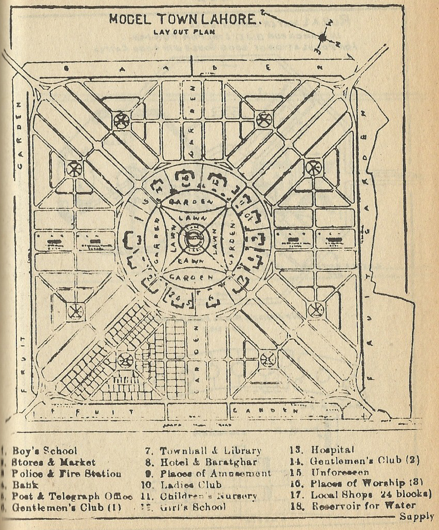 Plan of Model Town Lahore | Transnational Architecture Group