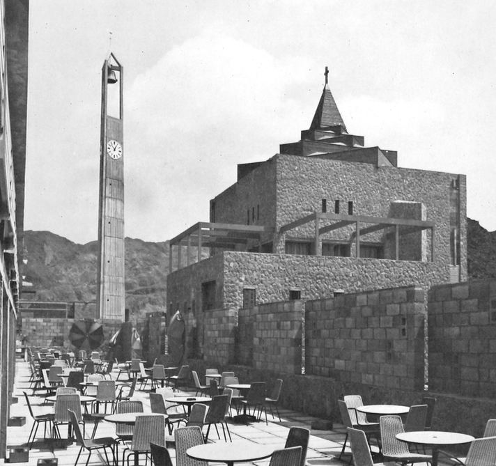 The Church and Clock Tower at Little Aden, 1965 | Transnational ...